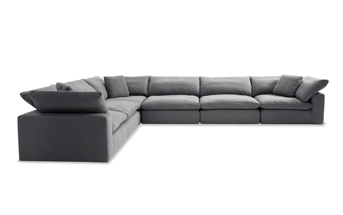 6 Piece Modular Sectional Sofa | Baci Living Room