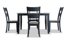 Blake Gray & Graphite 5 Piece Dining Set | Bob's Discount Furniture