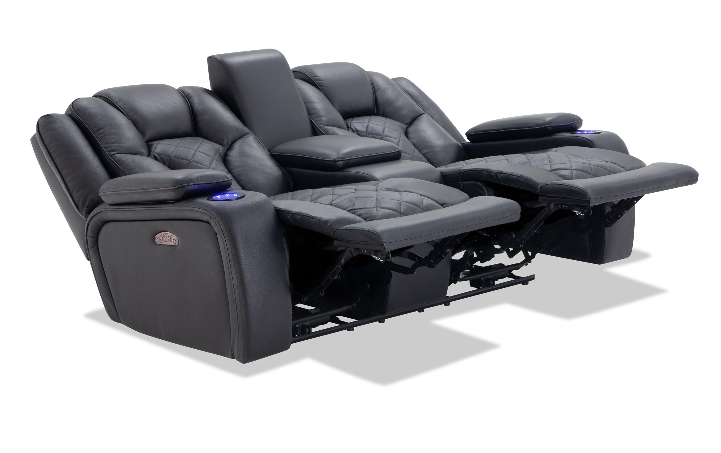 Gladiator Power Dual Reclining Sofa And Console Loveseat | Cabinets ...