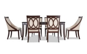 Coco II 7 Piece Dining Set with Side and Swoop Chairs | Bob's Discount ...