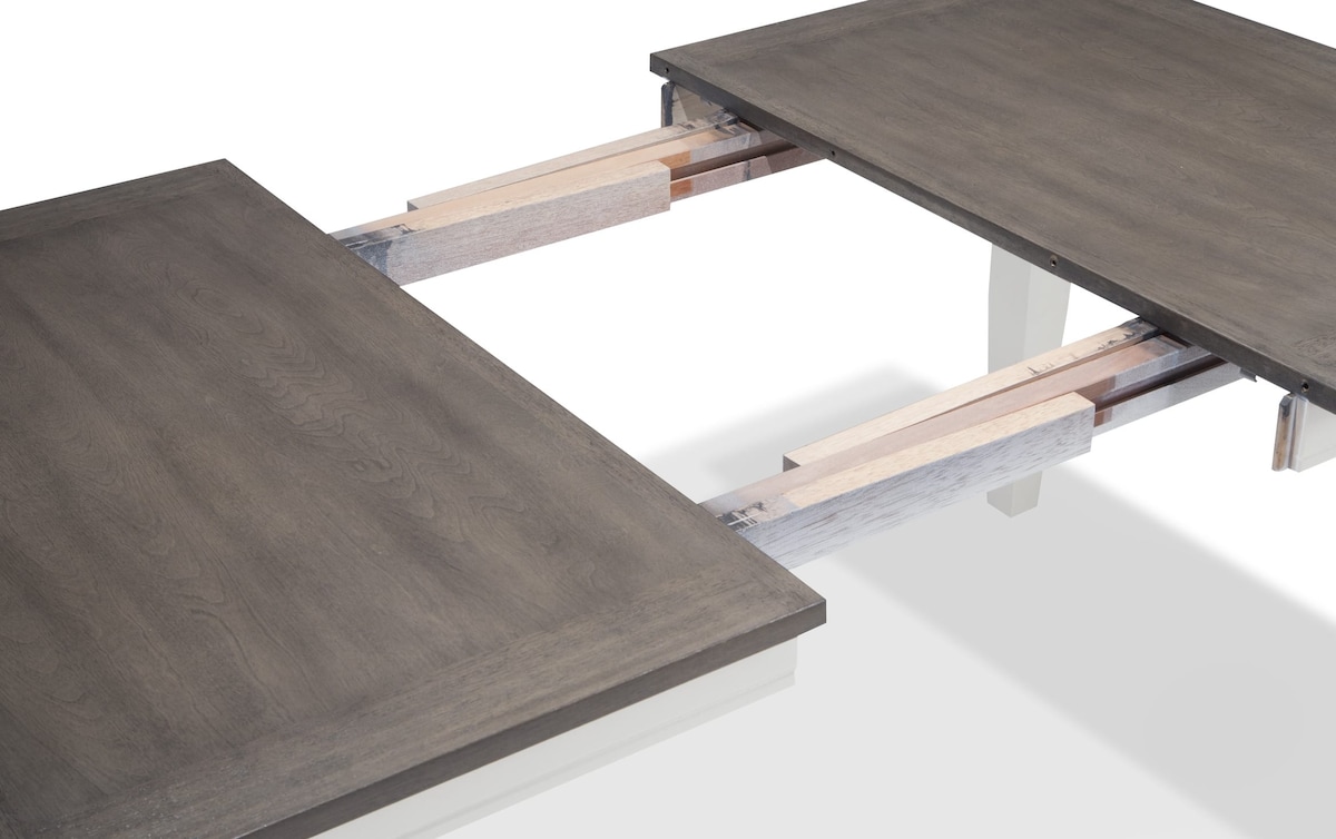 Blake Gray & White 6 Piece Dining Set with Storage Bench | white_finish ...