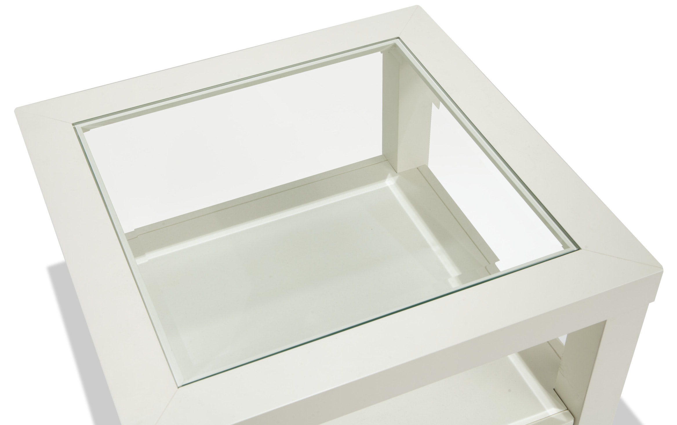 Prestige White End Table | white_finish
