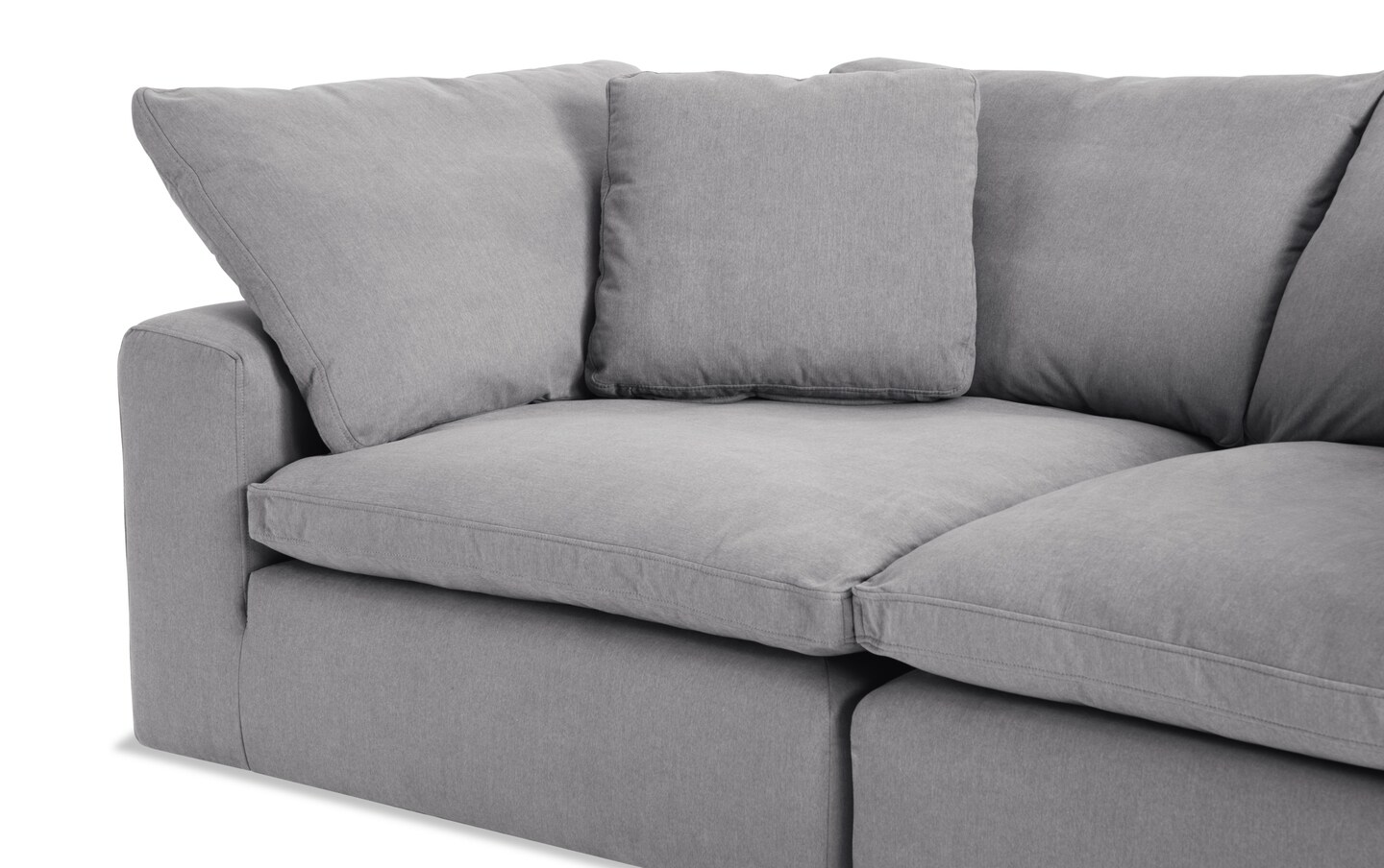 Dream Gray 131 3 Piece Modular Sofa