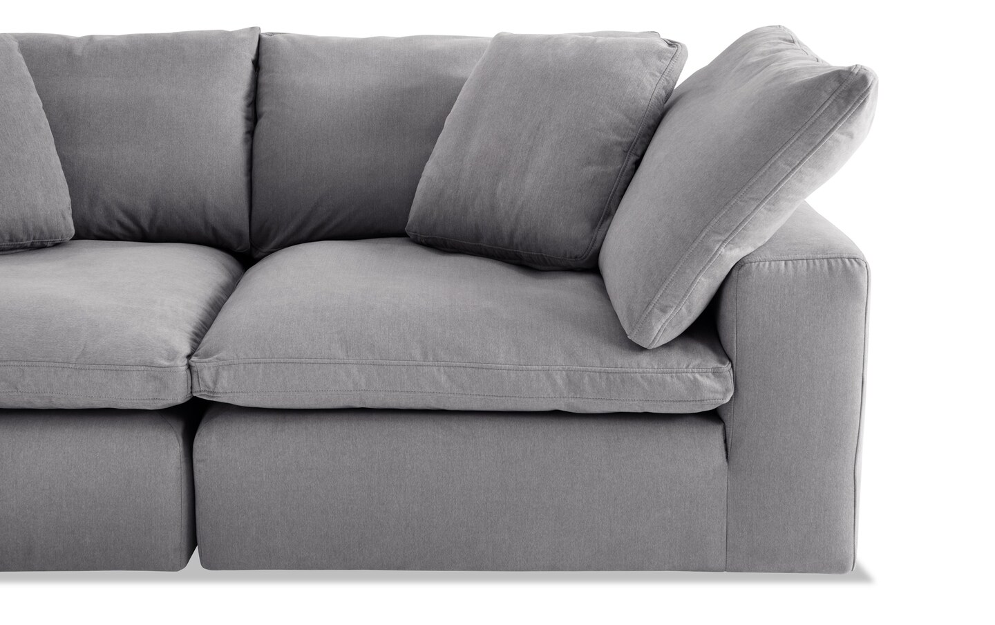 Bobs dream gray modular sectional store