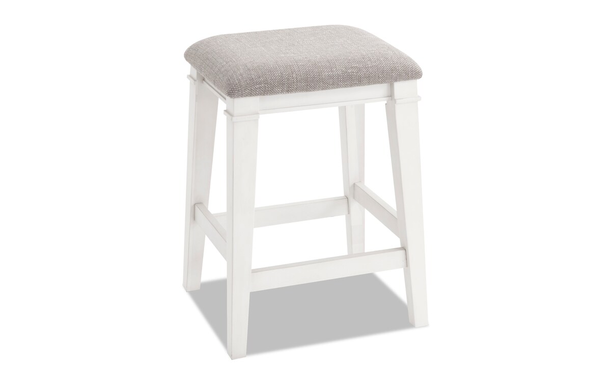 Montana White Kitchen Island Stool | white_finish