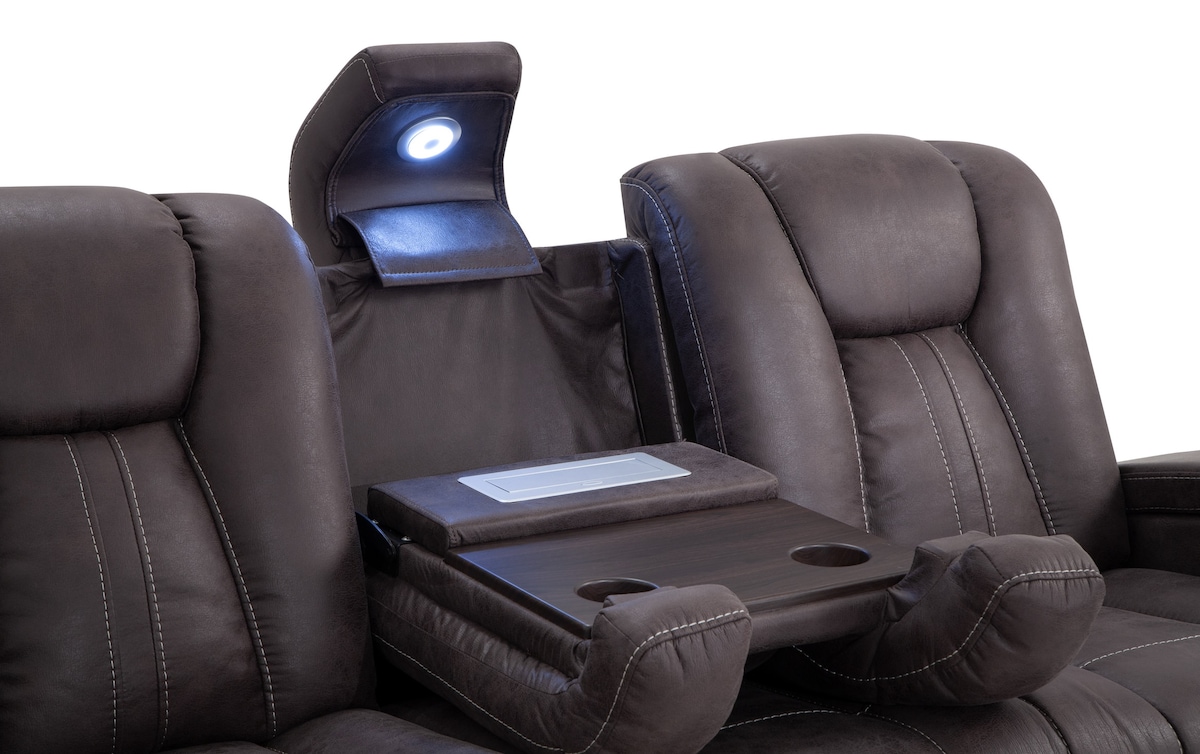 Viking Power Reclining Sofa | graphite_color | Bob's Discount Furniture ...