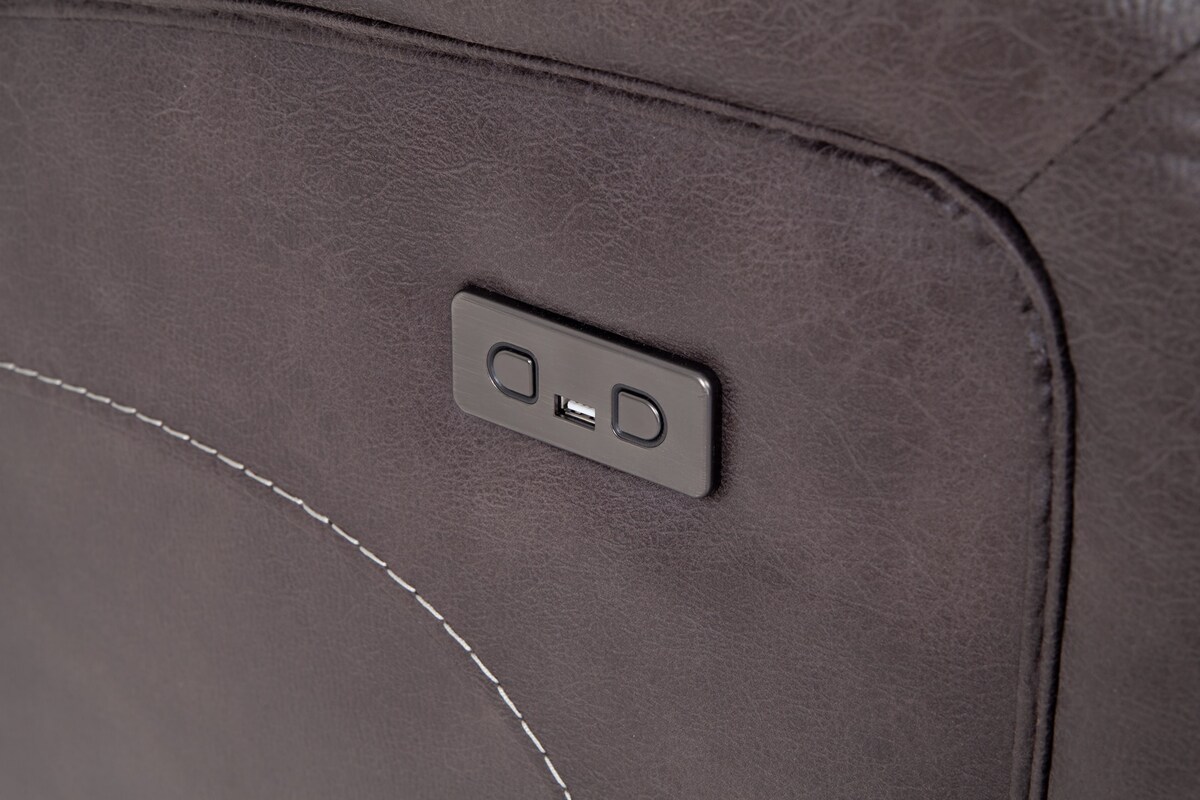 Viking Power Reclining Sofa | graphite_color | Bob's Discount Furniture ...