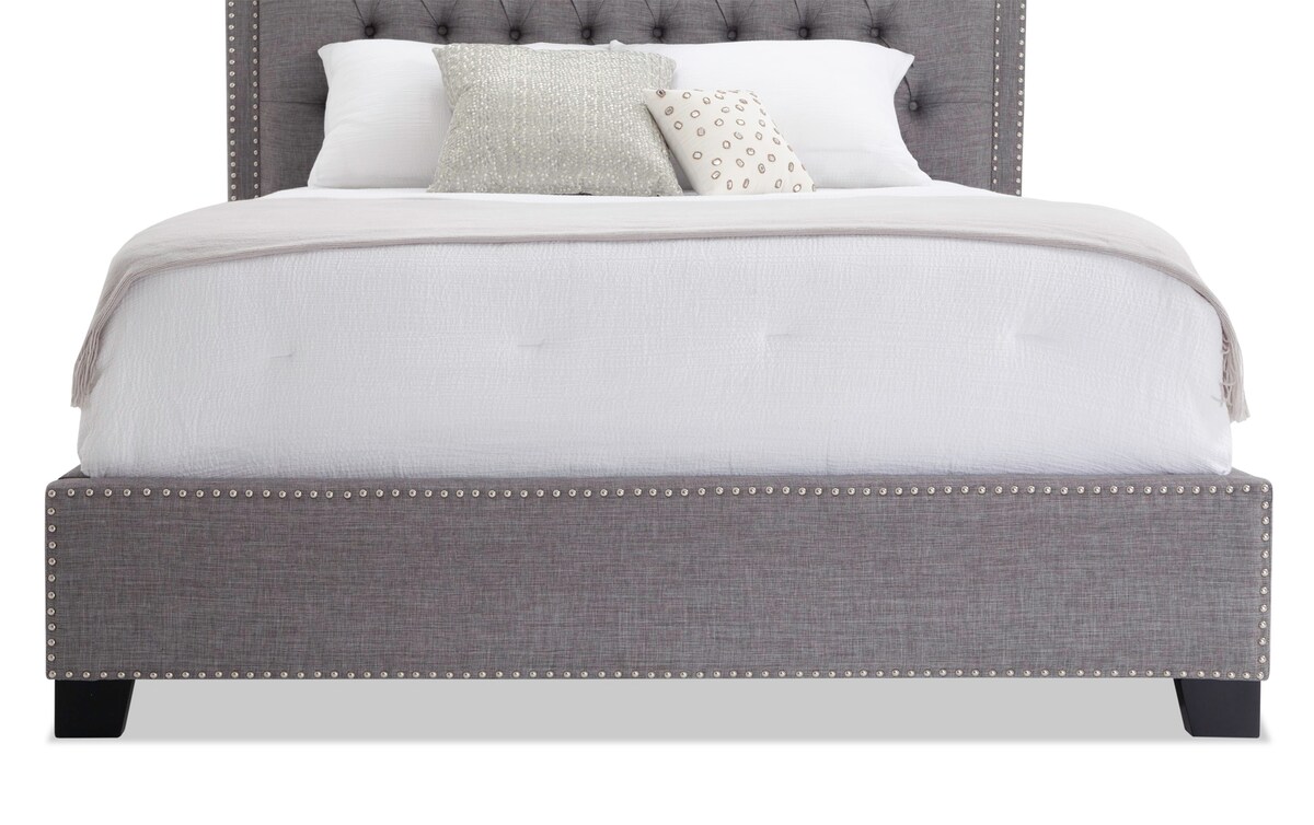 Sutton Queen Gray Bed | queen