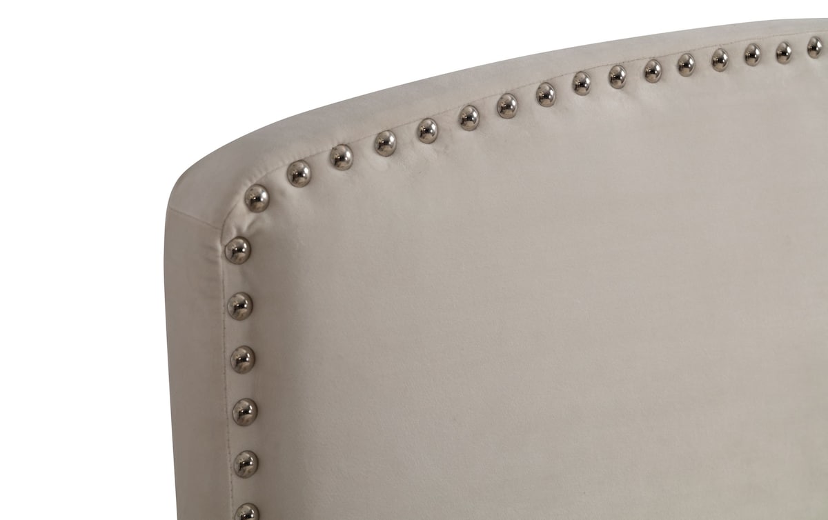 Isabella Full Beige Upholstered Headboard | beige_color