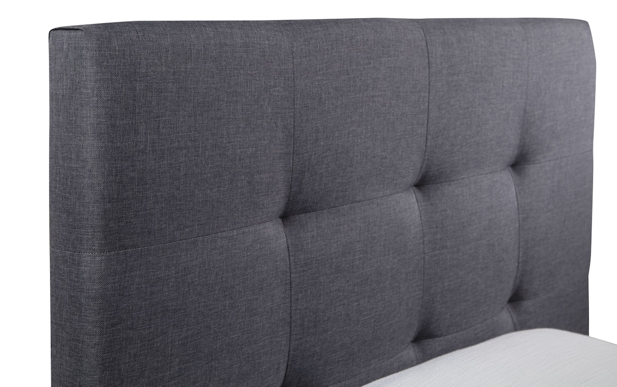 Aiden Full Gray Upholstered Headboard | full