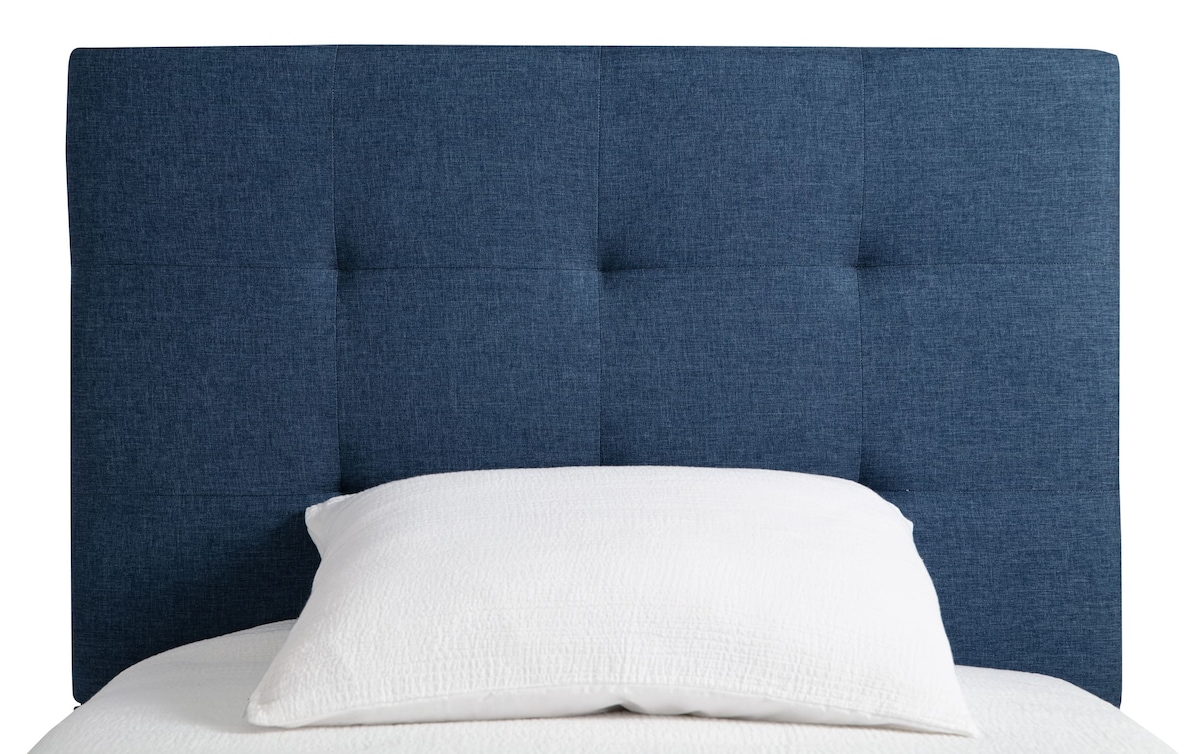 Aiden Full Blue Upholstered Bed | blue_color