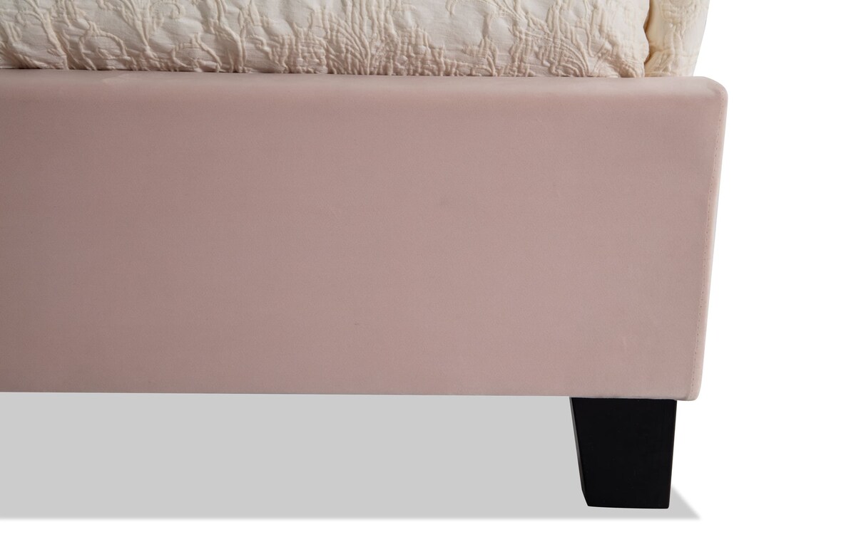 Isabella Full Pink Upholstered Bed | pink_color | Bob's Discount ...