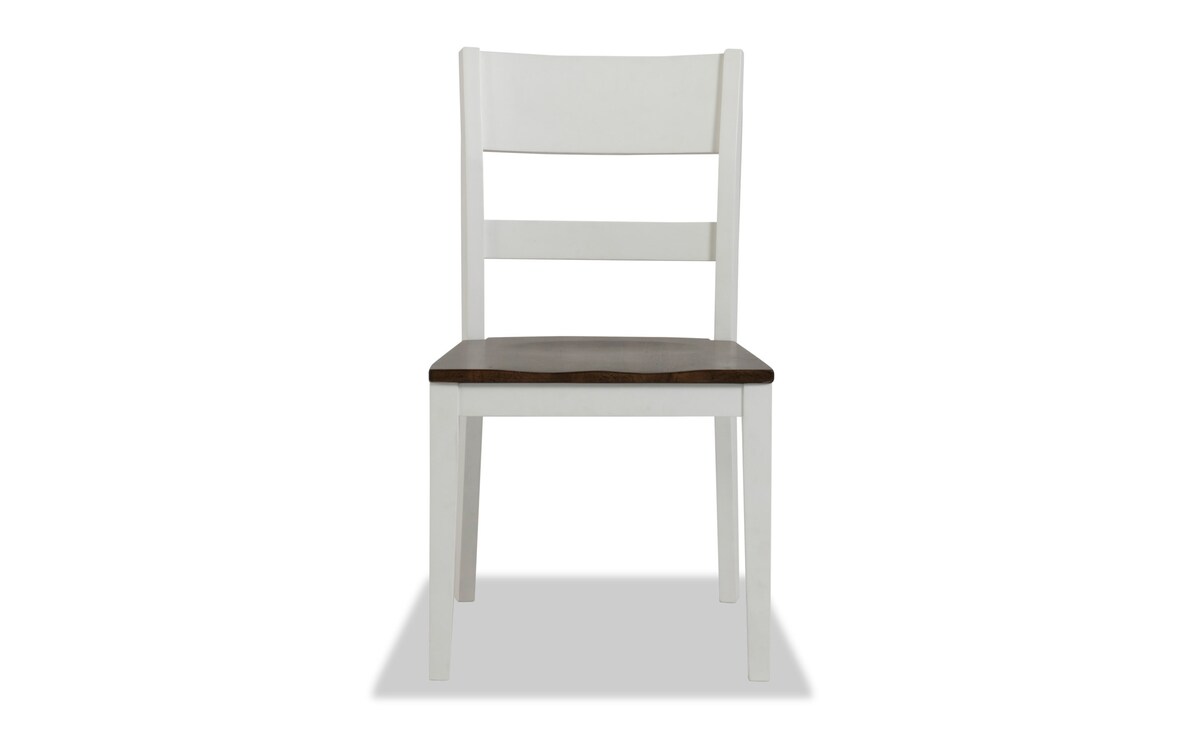 Fusion White & Brown Desk & Chair | white_finish