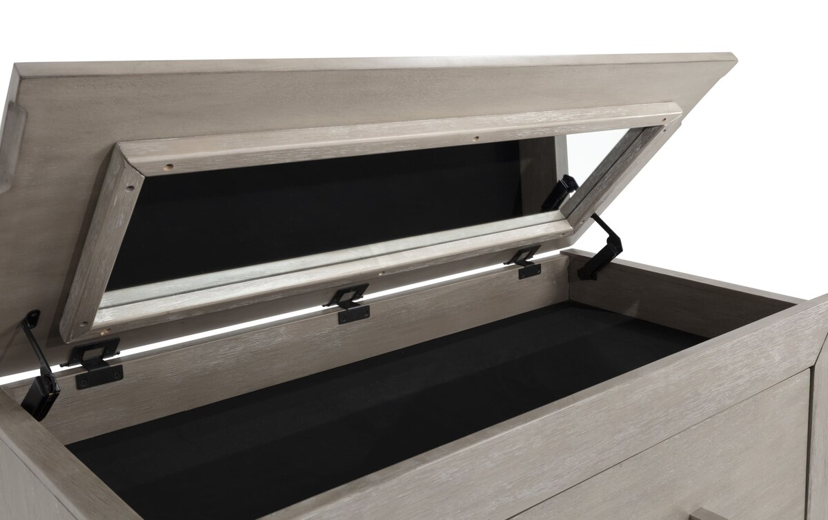 Cosmopolitan Gray Lift-Top Chest | gray_finish