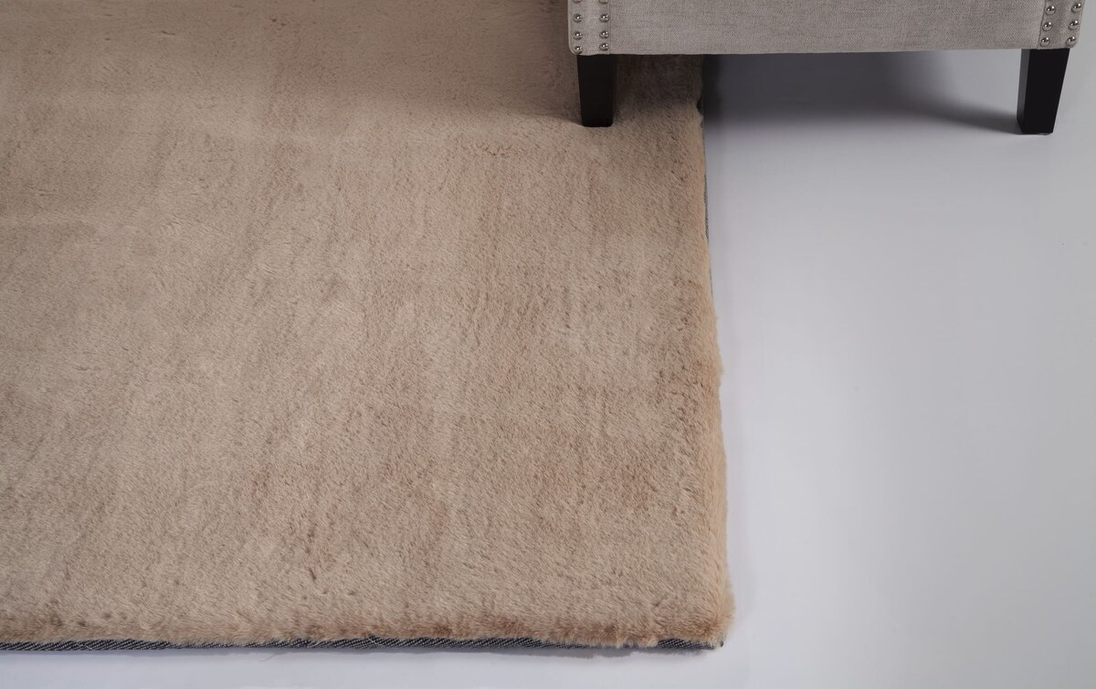 Bob-O-Pedic Angora 5' x 7' Mocha Shag Rug | mocha_color