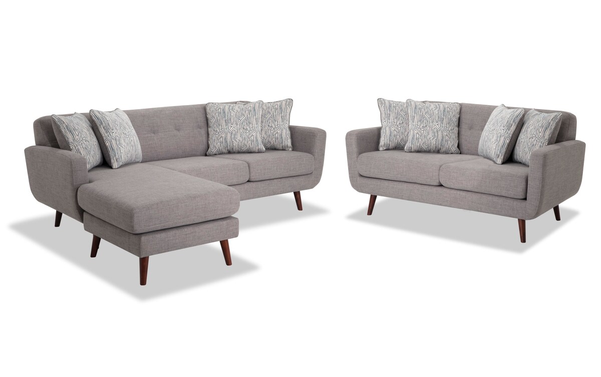 Bettie Steel Gray Chofa & Loveseat | gray_color