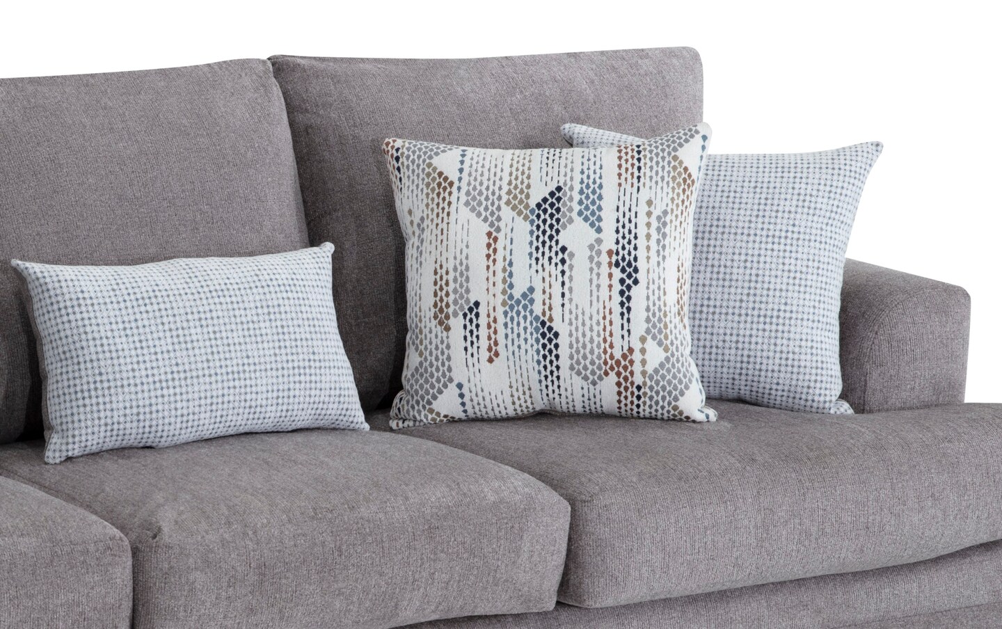 Miranda Gray 92 Queen Cooling Sleeper Sofa Chair Ottoman