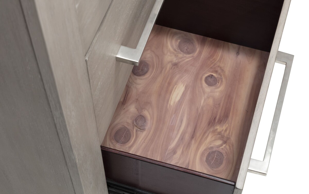 Cosmopolitan Gray Dresser & Mirror | gray_finish