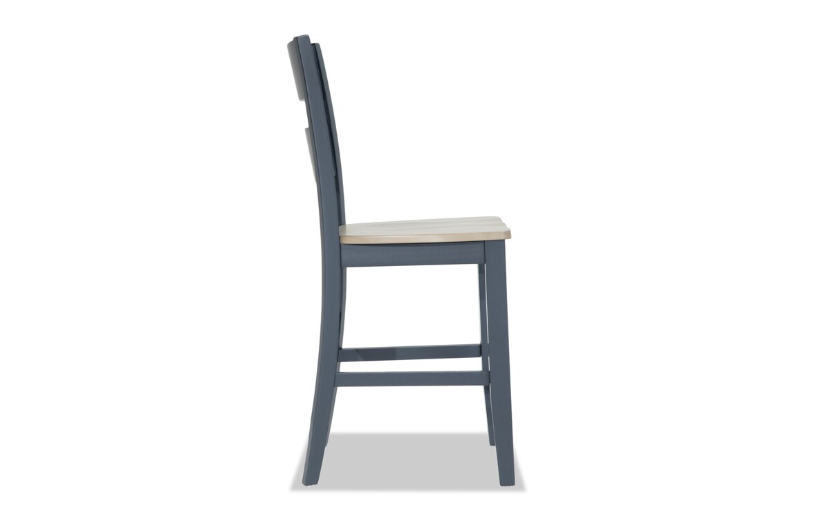 Blake Gray & Graphite Counter Stool | gray_and_gray_finish