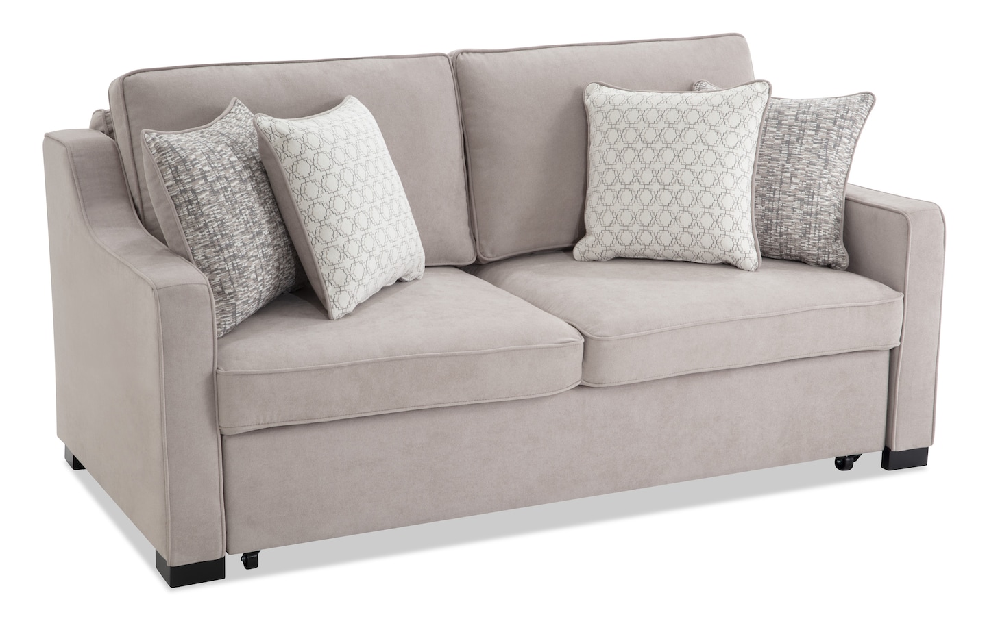 Bob O Pedic Taupe 73 Pop Up Sleeper Sofa Bob s Discount Furniture Mattress Store