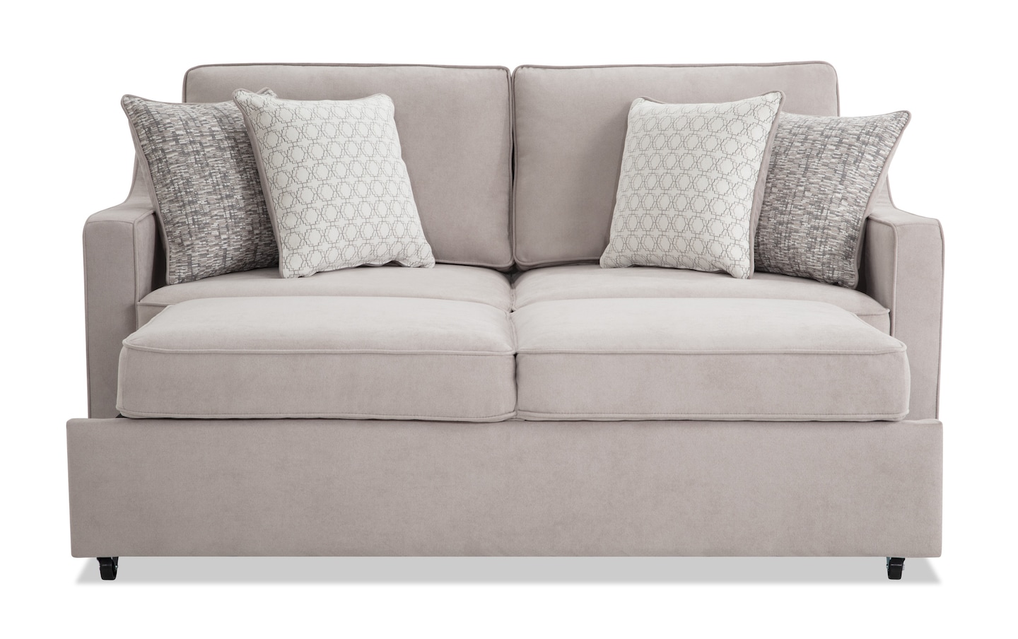Bob O Pedic Taupe 73 Pop Up Sleeper Sofa Bob s Discount Furniture Mattress Store