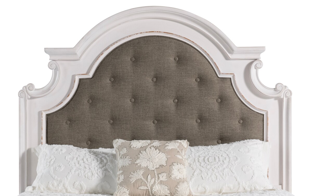 Scarlett 5 Piece White King Storage Bedroom Set with Chest | king