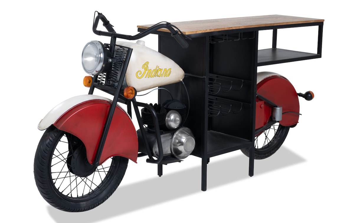 Indiana Motorcycle Bar Counter | red_finish