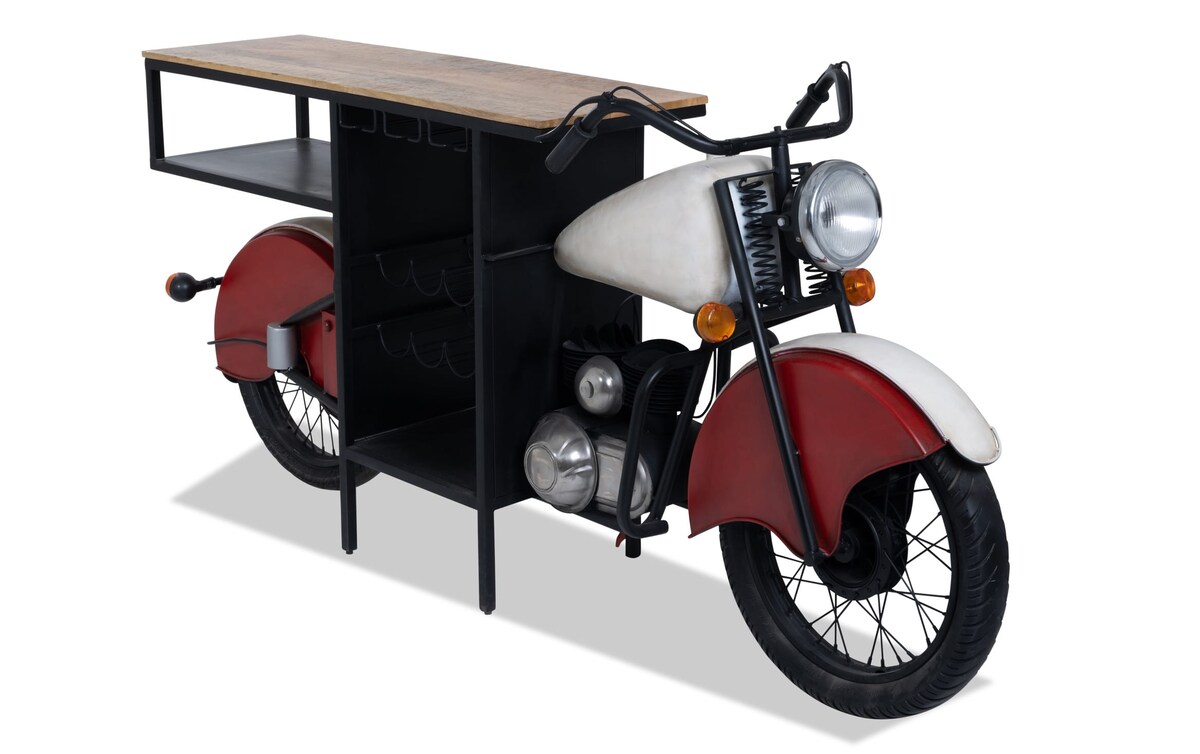 Indiana Motorcycle Bar Counter | red_finish