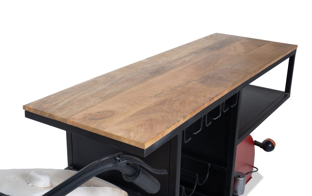 Indiana Motorcycle Bar Counter | red_finish