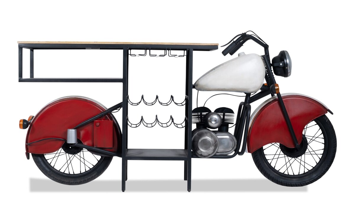 Indiana Motorcycle Bar Counter | red_finish