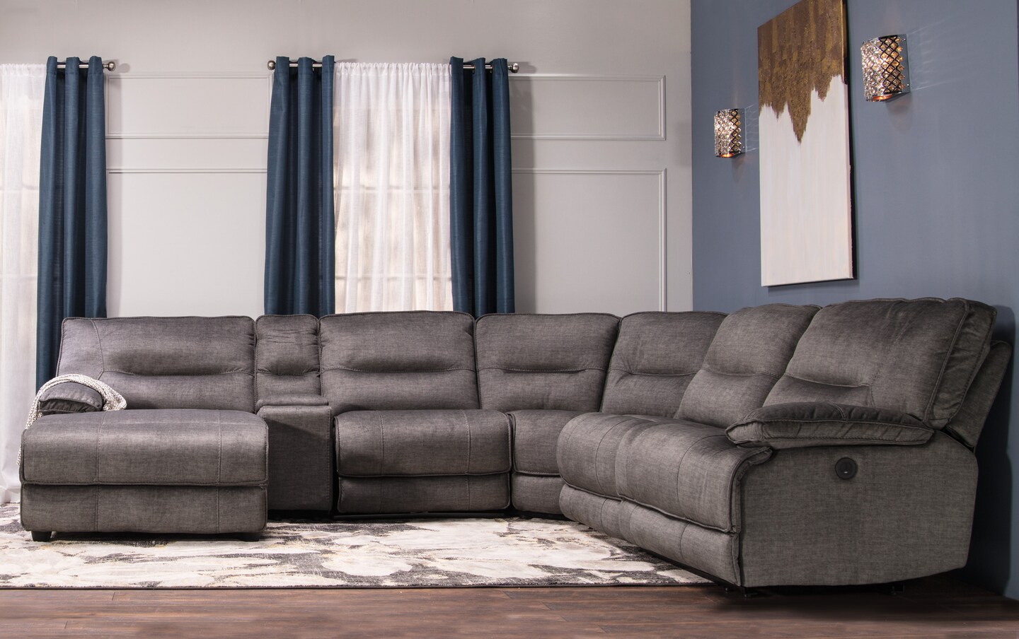 Pacifica power reclining sectional store