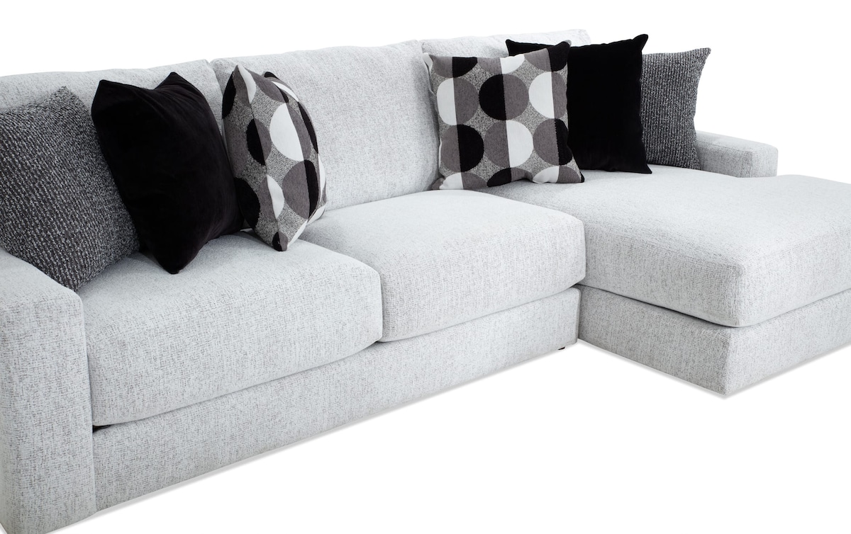 Mason White 2 Piece Right Arm Facing Sectional | white_color | Bob's ...