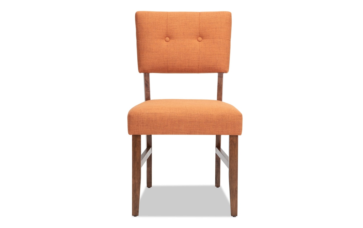 Bettie 6 Piece Dining Set with Rust Chairs and Rust Bench | orange_color