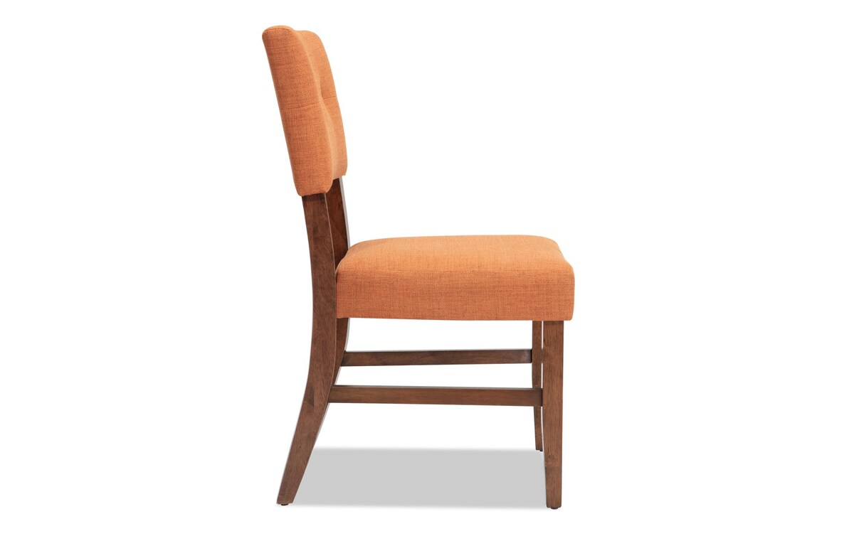 Bettie 6 Piece Dining Set with Rust Chairs and Rust Bench | orange_color