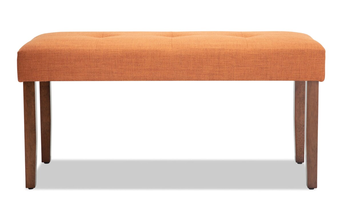 Bettie 6 Piece Dining Set with Rust Chairs and Rust Bench | orange_color