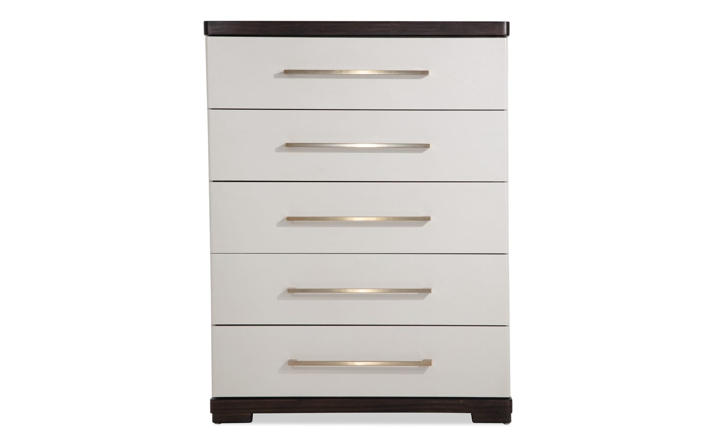 Contempo 5 Piece King Ivory Espresso Bedroom Set Bob s Discount Furniture Mattress Store