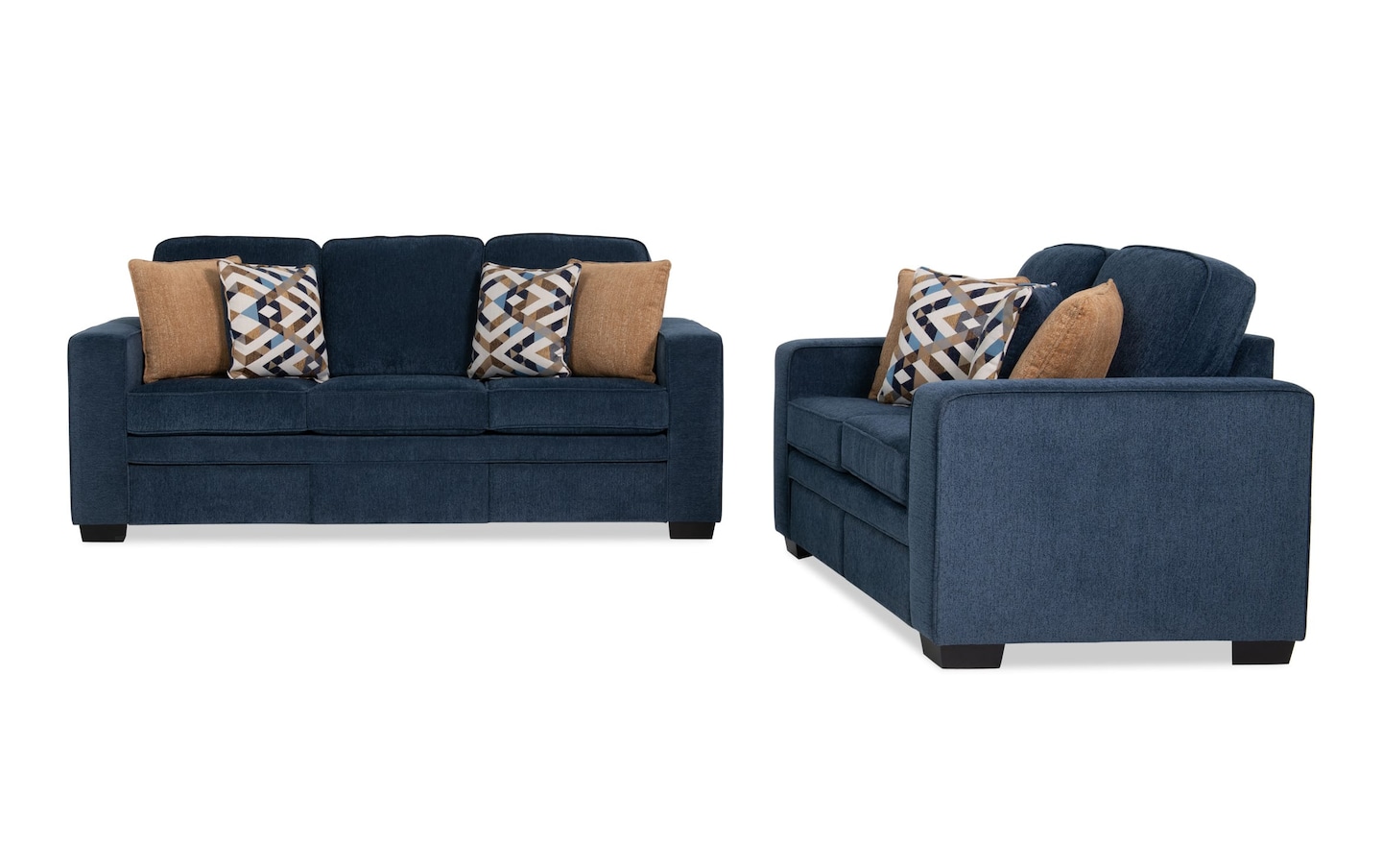 Bobs furniture couch and loveseat store