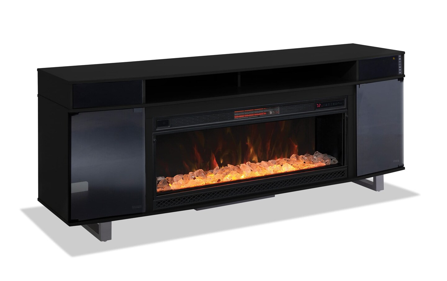 Fully assembled electric fireplace tv stand store