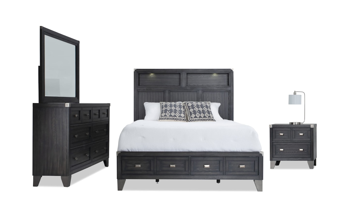 Bobs furniture black bedroom sets store