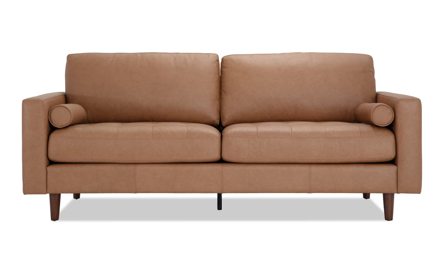 Conran Cognac Leather 82.5 Sofa Bob s Discount Furniture Mattress Store