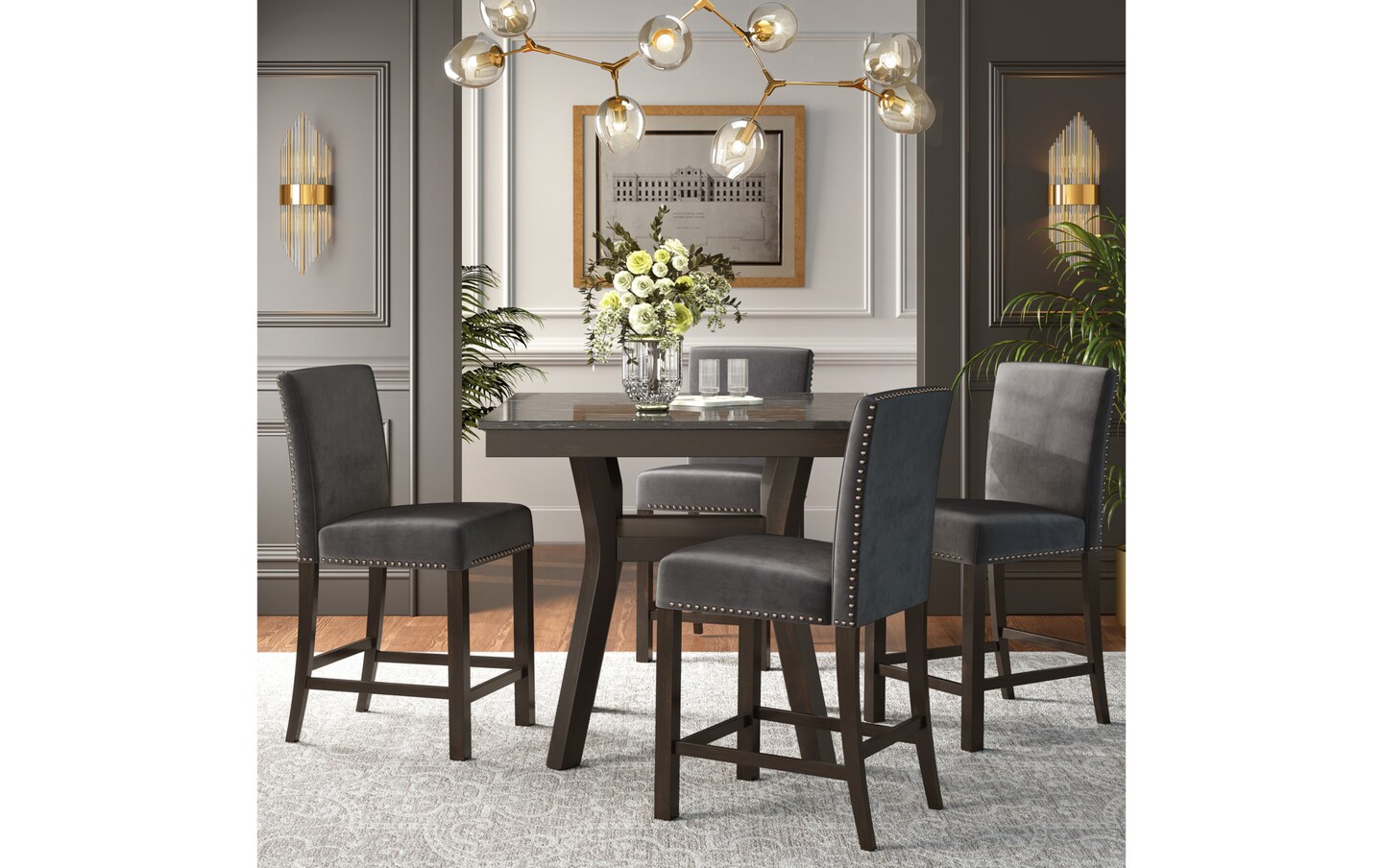Bobs furniture counter height dining set store