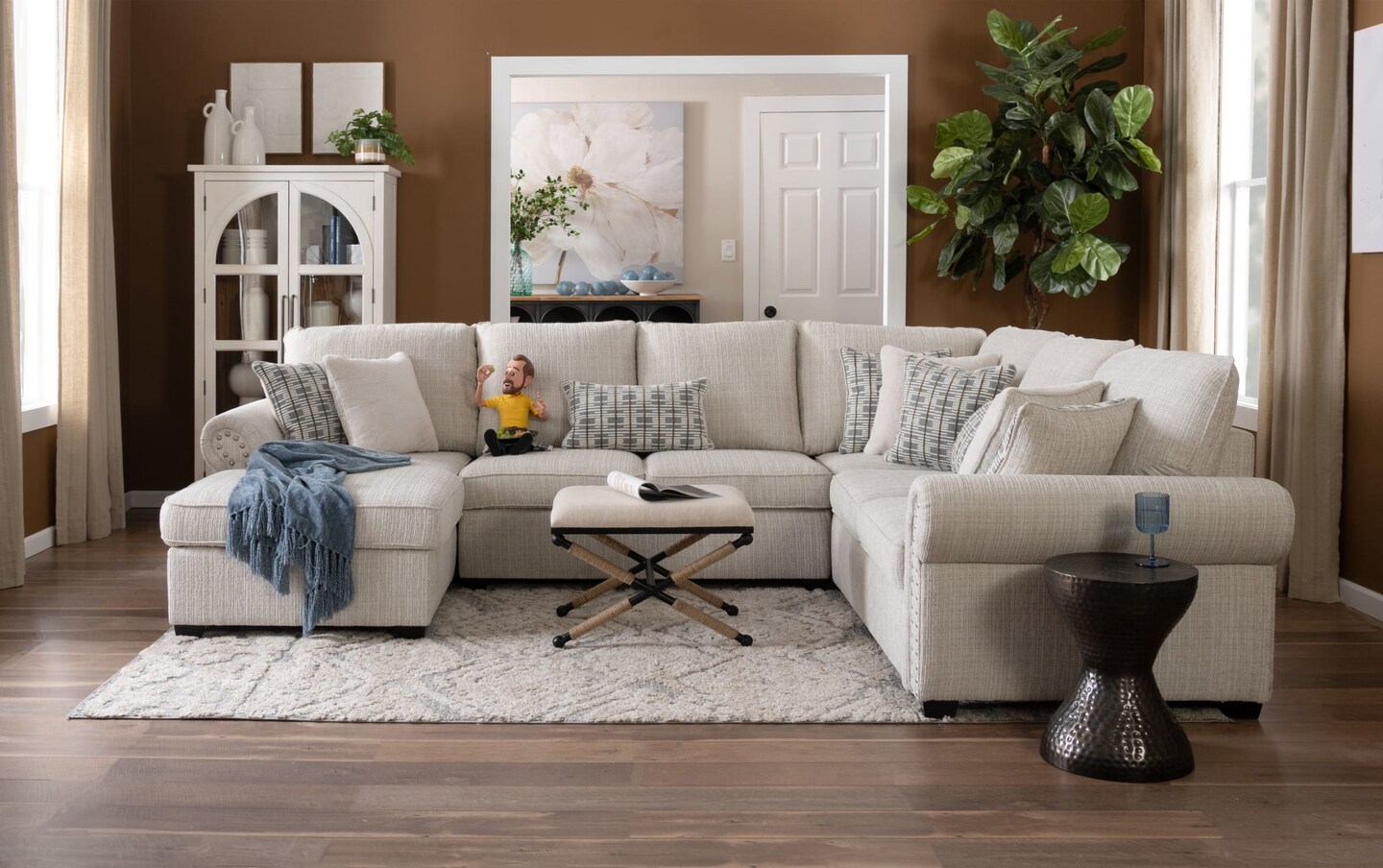 Bobs furniture living room sectionals store