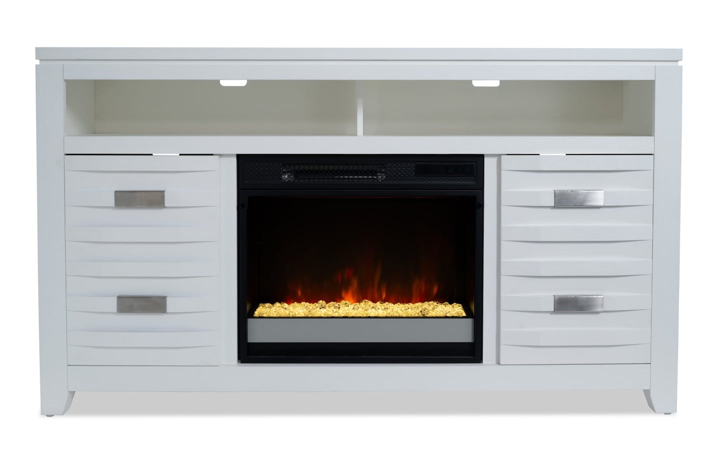 Bob's discount furniture tv stand with fireplace store