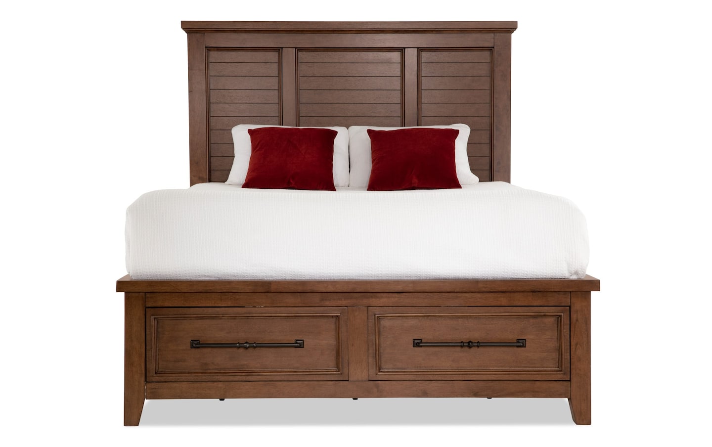 Cherry platform bed queen store