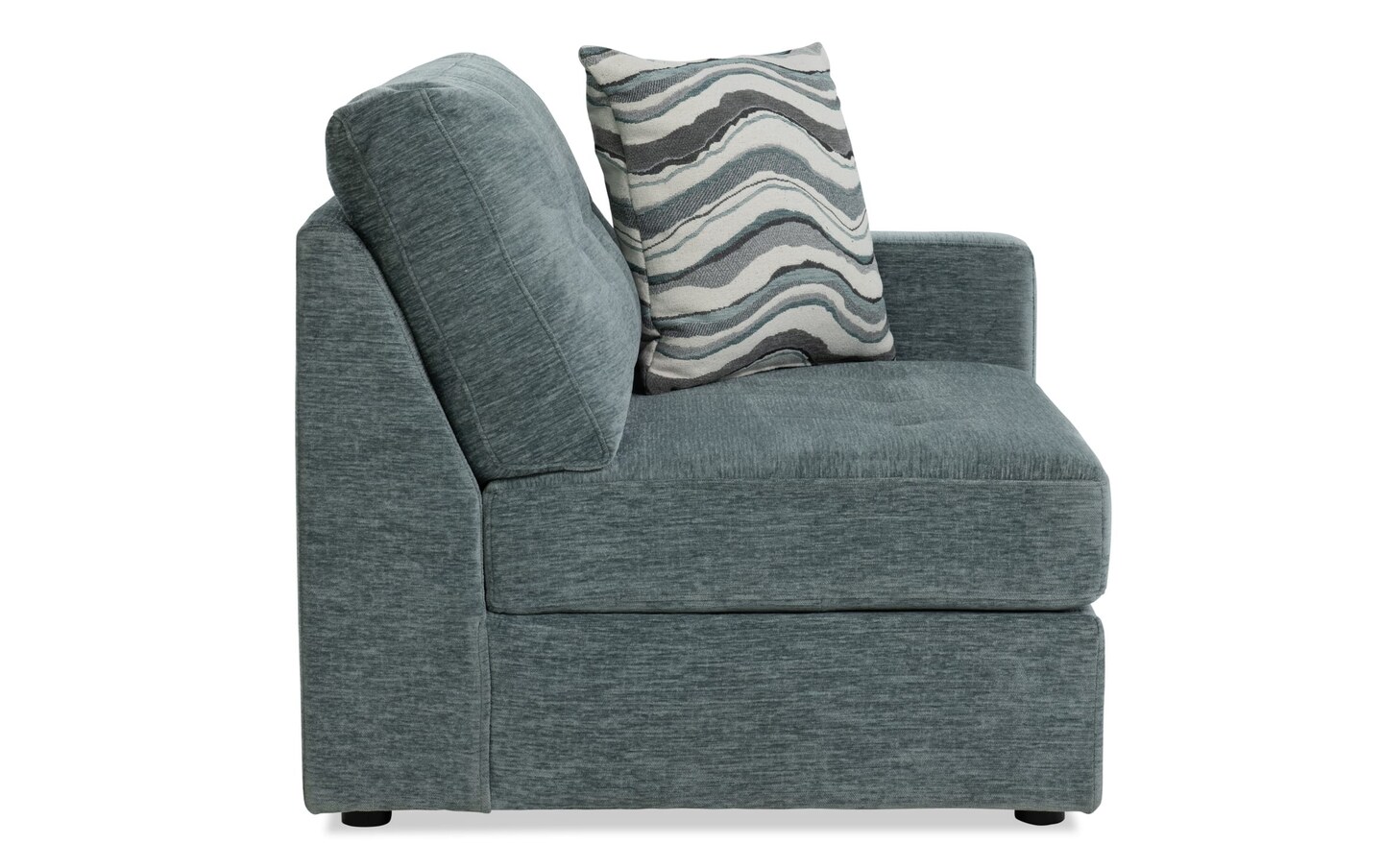 Modular Bob Spa Blue 147 5 Piece Modular Sofa 1 Left Arm Facing Chair 1 Armless Chair 2 Consoles 1 Right Arm Facing Chair Bob s Discount Furniture Mattress Store