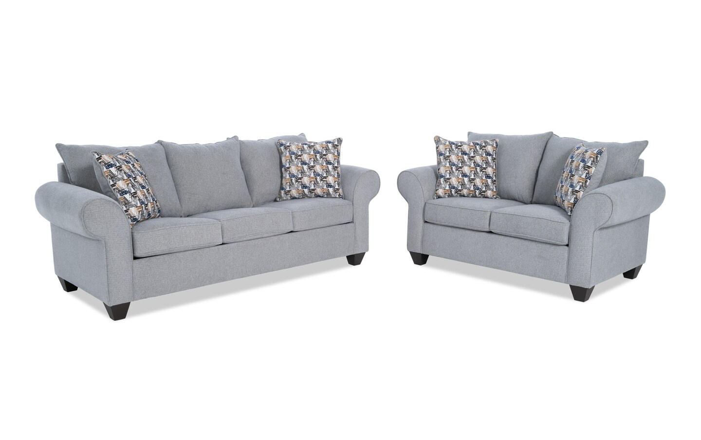 Kylie Gray 92 Sofa 70 Loveseat