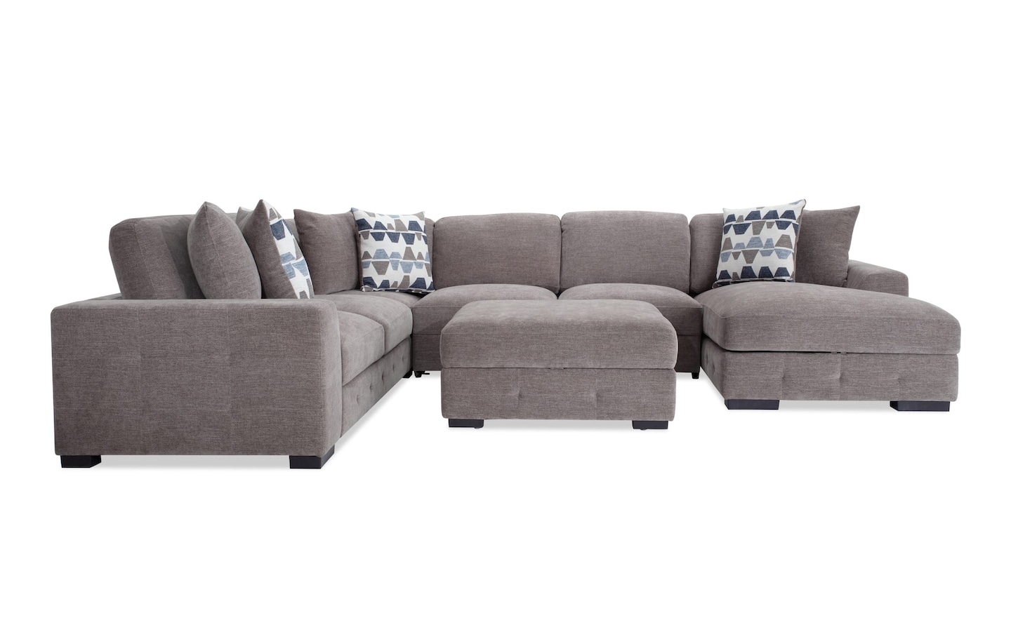 Playscape gray 4 piece right arm facing sectional store