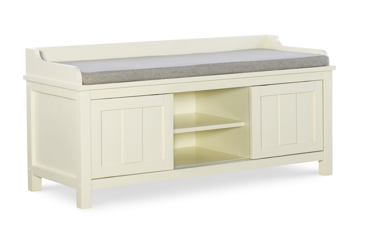 June Ivory Storage Bench | ivory_finish