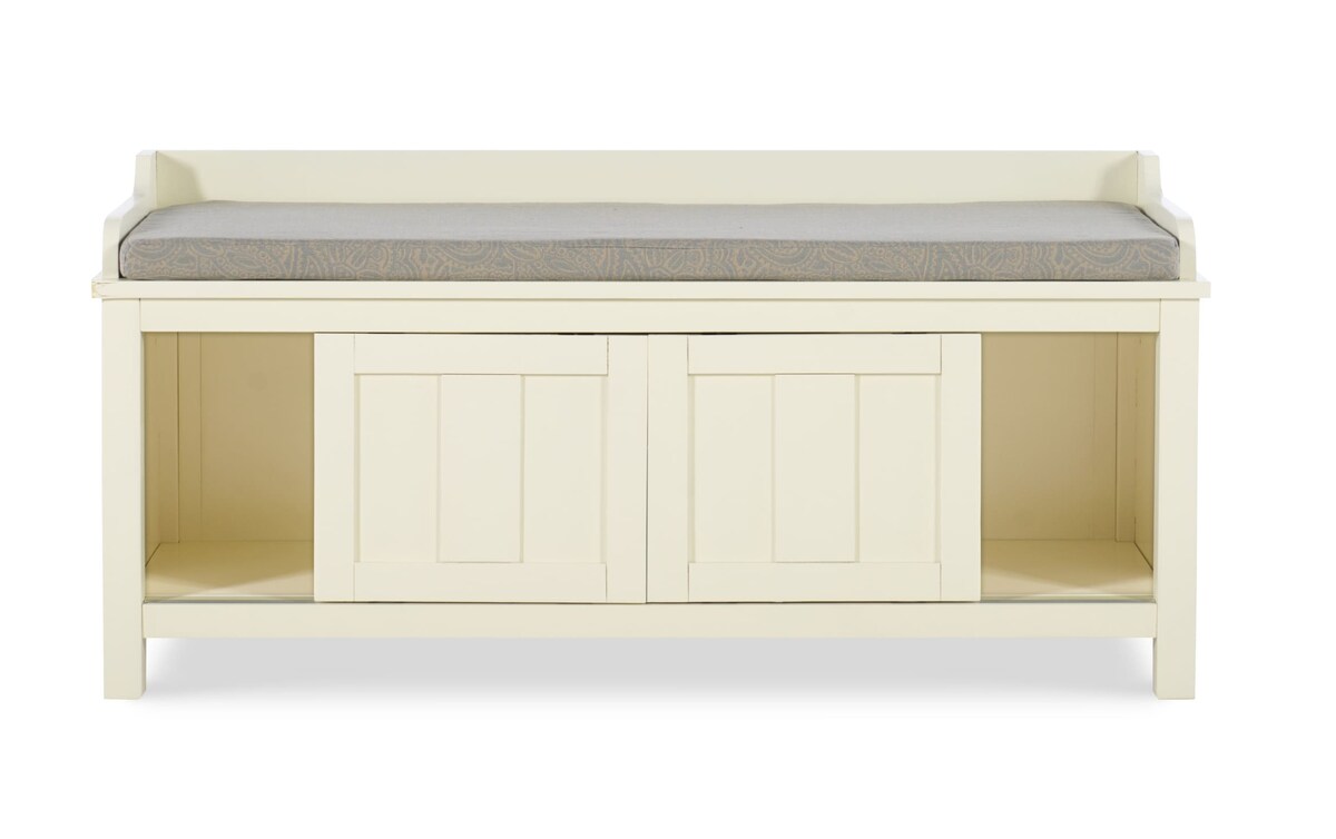 June Ivory Storage Bench | ivory_finish