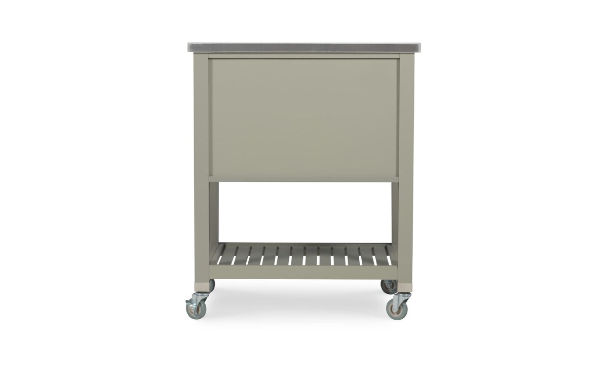 Elsa Wood Gray Kitchen Cart | gray_finish